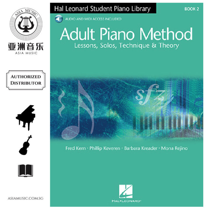 AUTHORIZED DISTRIBUTOR - HAL LEONARD - ADULT PIANO METHOD BOOK 2 - Lessons, Solos, Technique ...