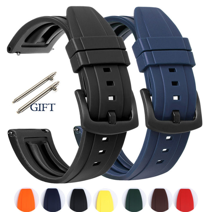 High Quality Rubber Strap Watch Band silicone Watch Bracelet 20mm 22mm ...