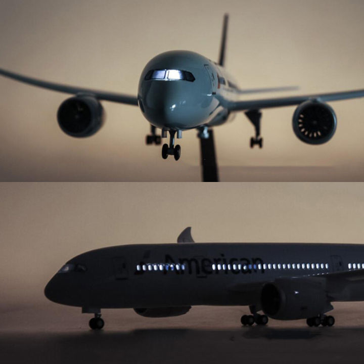 1/130 Scale 47Cm Airlines B787 Dreamliner Aircraft American Airplane ...