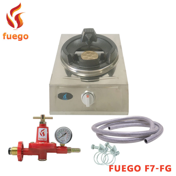 Single Burner Mid Pressure Automatic Ignition Cast Iron FUEGO F7-FG Gas ...