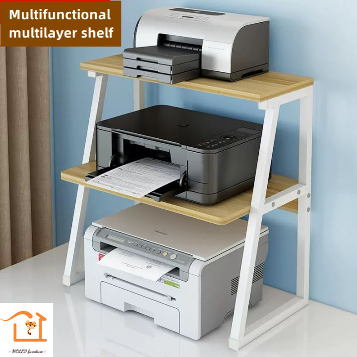 2/3 Layers Printer Rack Office Table Organizer Printer Organizer Book ...