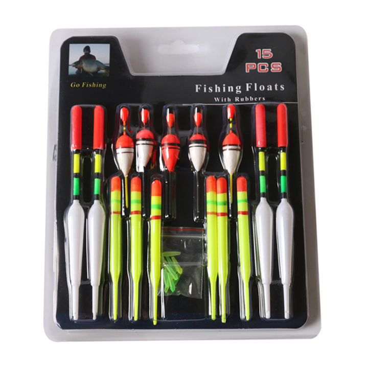 Sanwood® 15Pcs/Set Versatile Fishing Vertical Float Waterproof Easily ...
