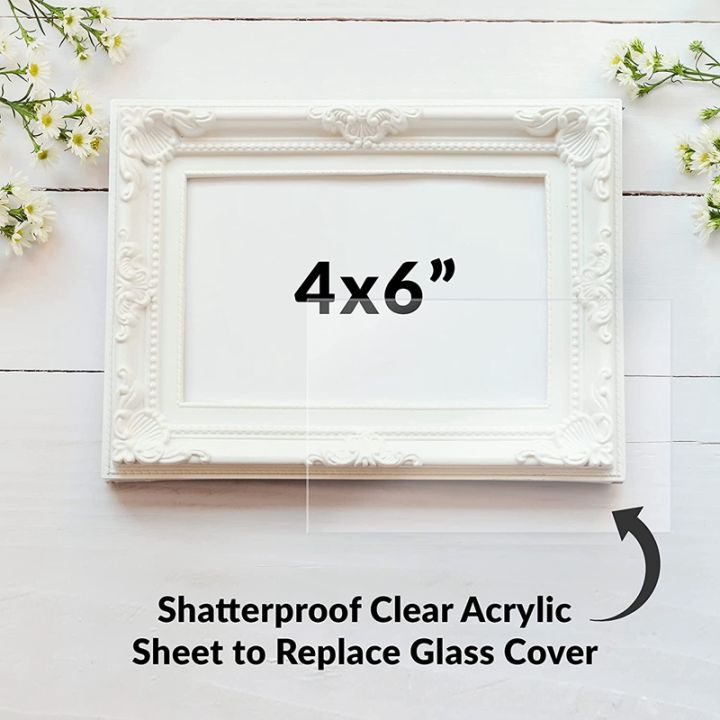 Acrylic Sheet Clear Cast for Plexiglass 4 Inch X 6 Inch 0.08 Inch Thick ...