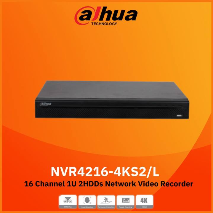 Network Video Recorder IP 16 Channel SMD Plus 1U 2HDDs (NVR4216-4KS2/L ...