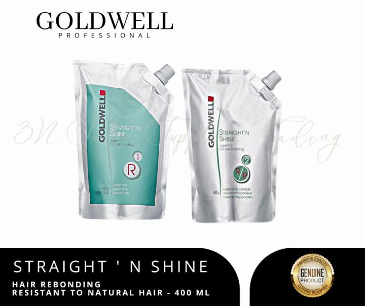 Goldwell Straight'N Shine Hair rebonding set (400 ml) Made in Germany ...