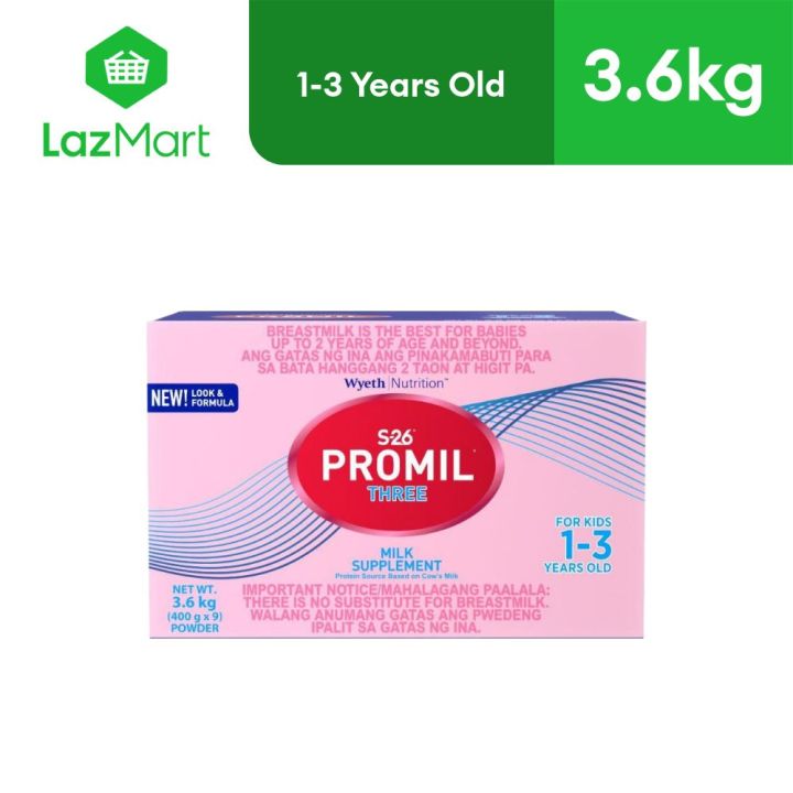 Wyeth® S-26® PROMIL® THREE Milk Supplement for Kids 1-3 Years Old, Bag ...