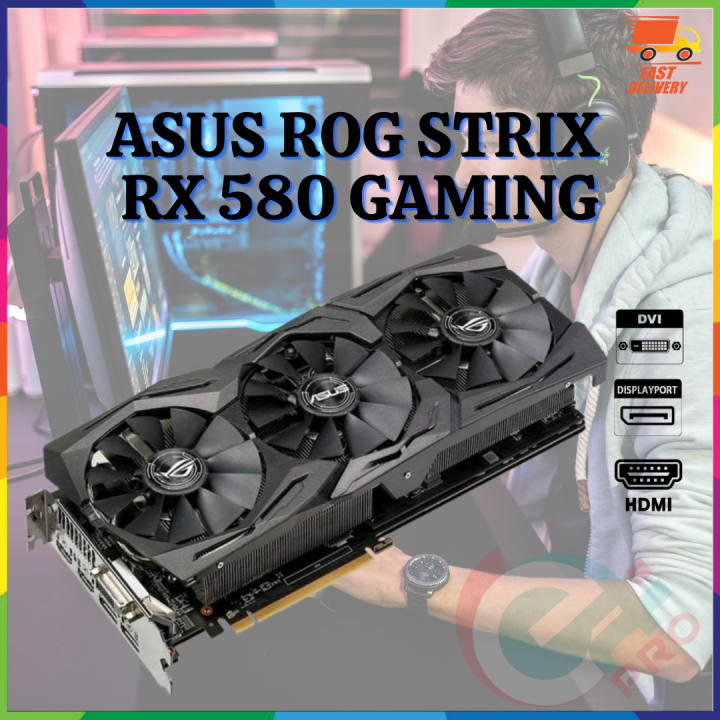 ASUS ROG Strix RX580 Gaming O8G GDDR5 | Lazada