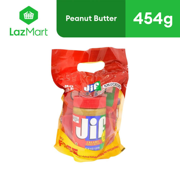 Jif Creamy Peanut Butter 16oz with Free Insulated Sandwich Bag | Lazada PH