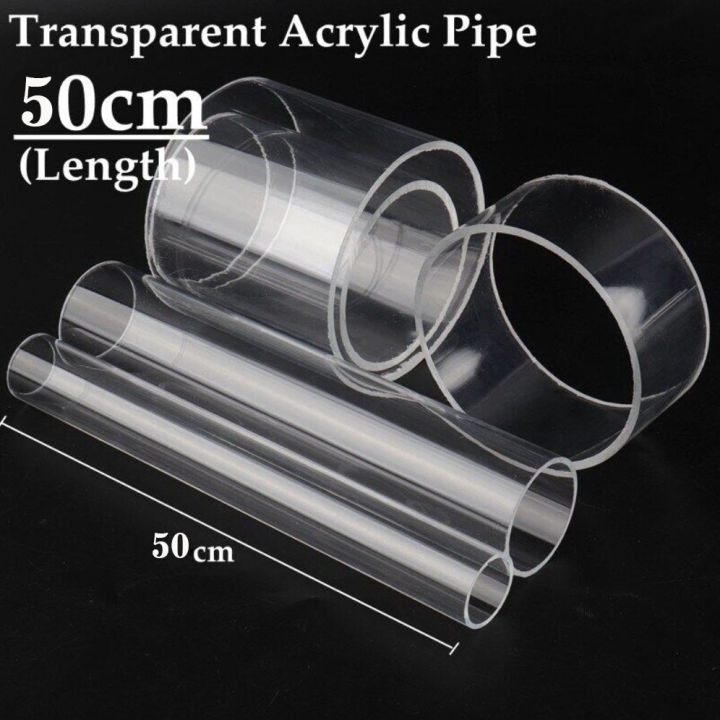 1pcs 50cm O.D16-110mm Clear Acrylic Pipe Tube DIY Aquarium Fish Tank ...