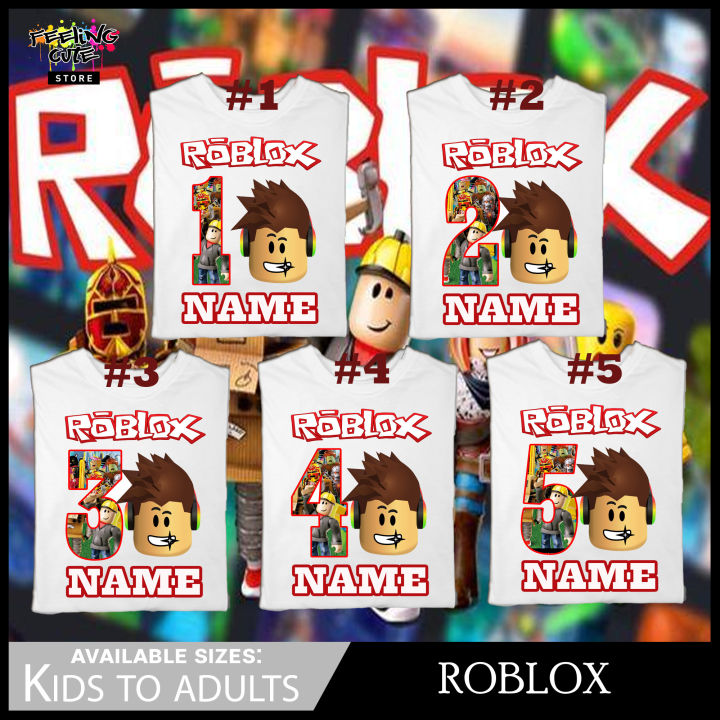 Roblox Number 1 2 3 4 5 6 7 8 9 10 New Design Kids to Adults Unisex ...