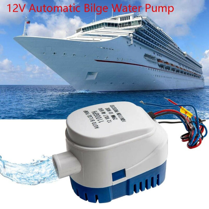 Pompa Air Kapal Laut Bilge Submersible 12V 1100 GPH dengan Daya Dorong ...