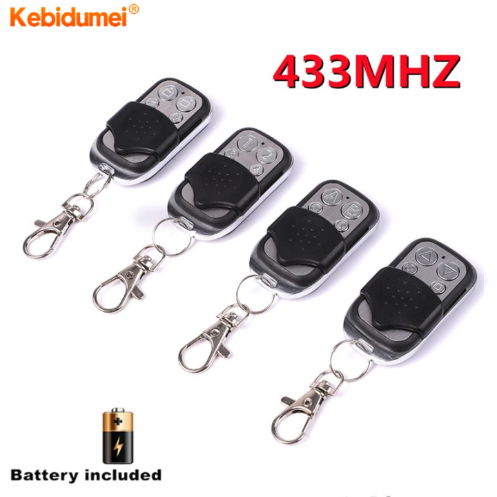 Kebidumei 330/315/433MHz 4CH Remote Control Duplicator Keychain Remote Control 433.92MHz Garage ...