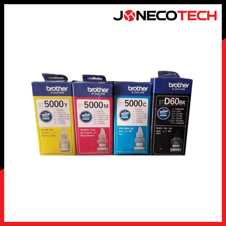 BROTHER GENUINE INK BOTTLE BTD60 BLACK / BT5000 CYAN / BT5000 MAGENTA ...