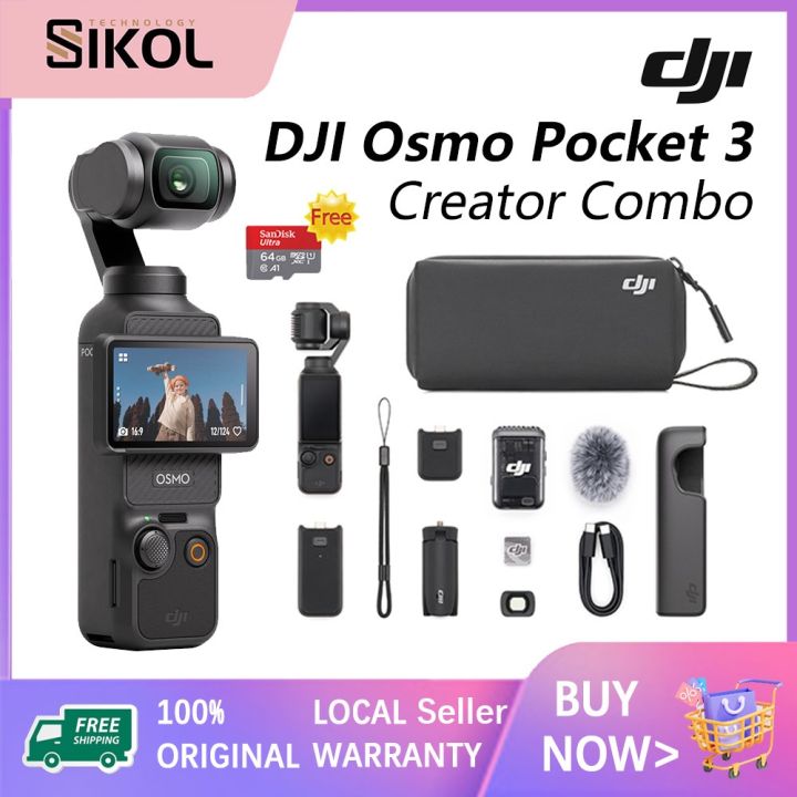 DJI Osmo Pocket 3 Creator Combo Set Vlog Camera Free 64G SD Card Seller ...