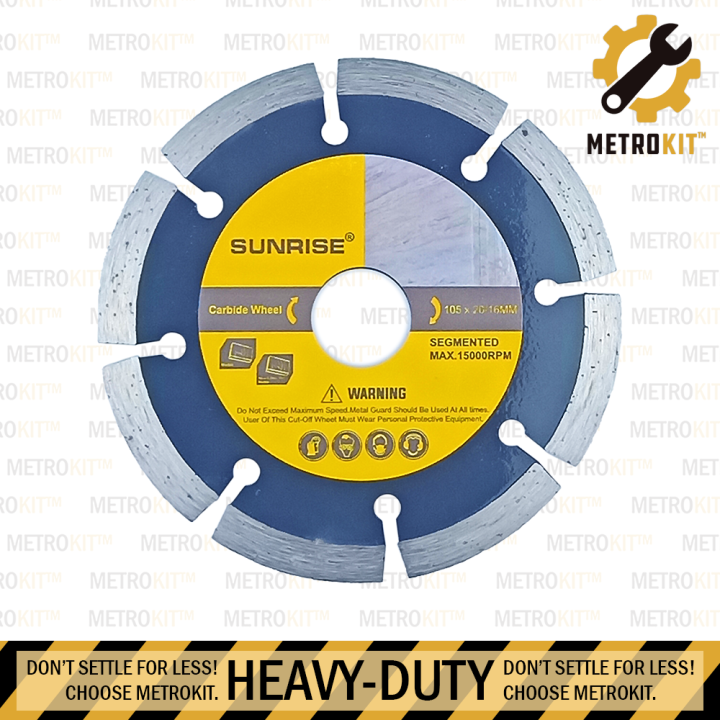 Sunrise S201 Diamond Cutting Disc 4 for Tiles and Concrete - Segmented ...