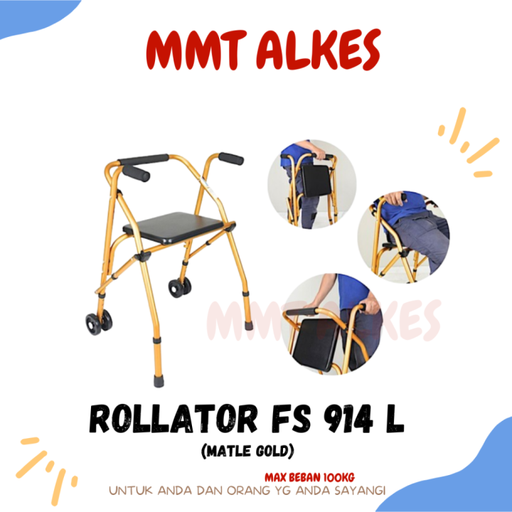 Rollator Serenity FS 914L / Alat Bantu Jalan - Alat Latihan Jalan Orang Tua | Lazada Indonesia