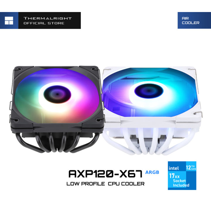 Thermalright AXP120-X67 ARGB Series Low Profile CPU Cooler [Black ...