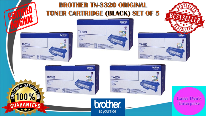 BROTHER TN-3320 ORIGINAL TONER CARTRIDGE (BLACK) SET OF 5 | Lazada PH