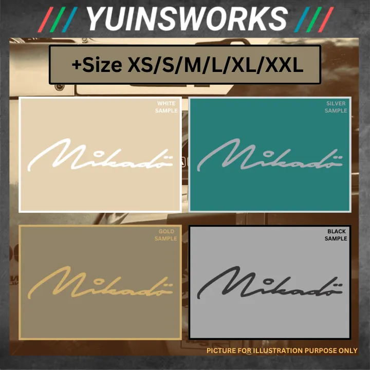 [MIKADO] Premium Sticker For Car / Motorcycle / Boat / Plane Free ...