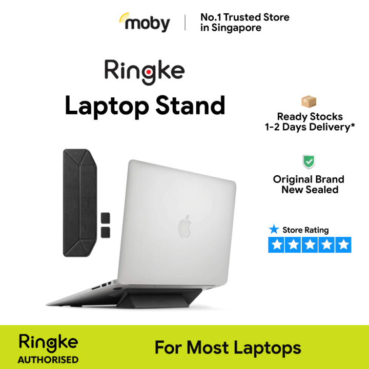 Ringke Laptop Stand + Protection Stickers - Black | Lazada Singapore