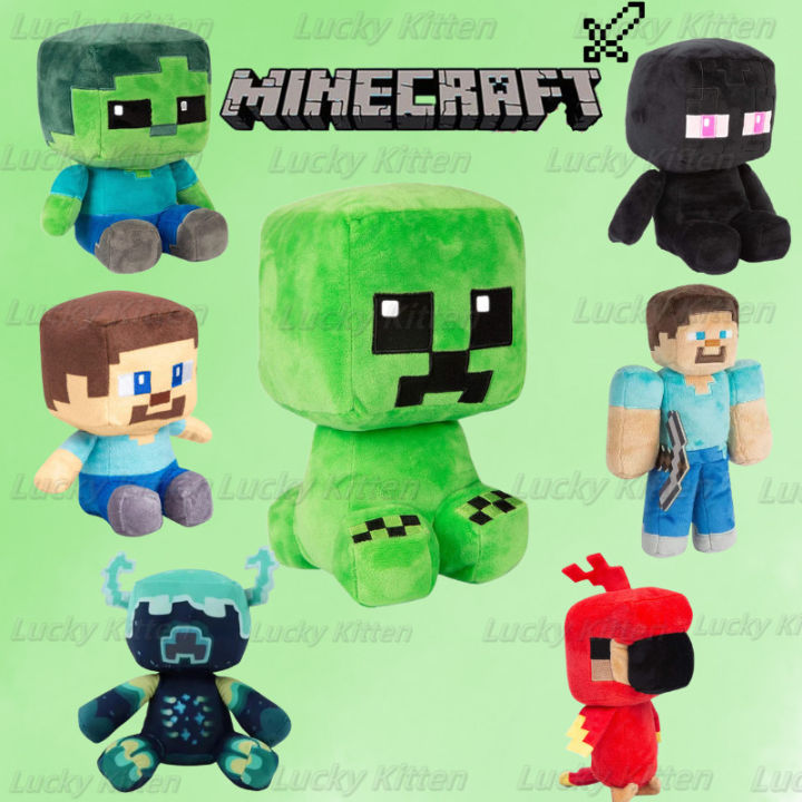 New Creative Minecraft Plush Toys Cute Creeper Enderman Wolf Stuffed ...