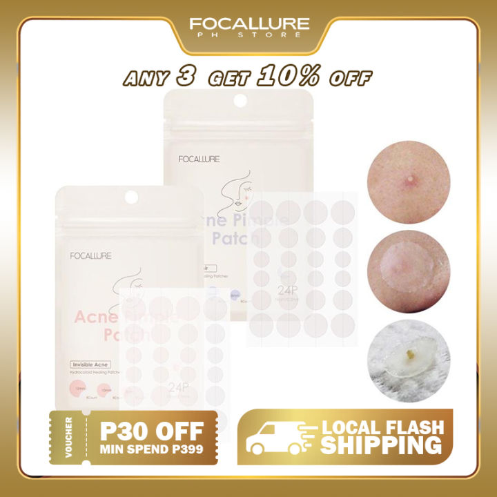 FOCALLURE Acne Patch Treatment Blemish Facial Mask 24 pcs | Lazada PH