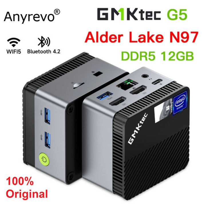 GMKtec Mini PC GMK G5 NUCBOX Intel N97 system Window 11Pro DDR5 4800MHz ...