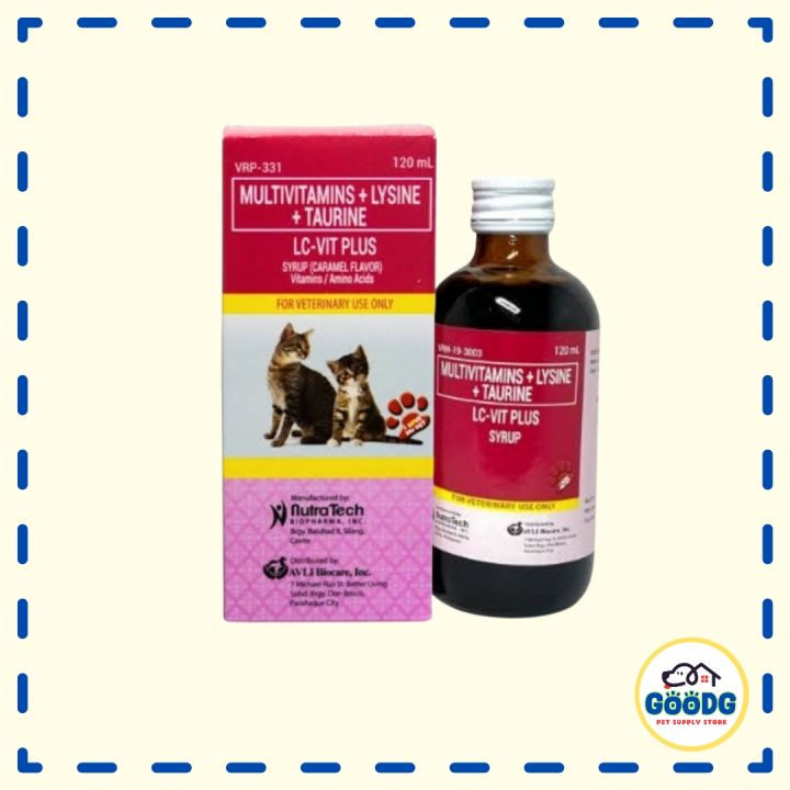 LC Vit Plus Multivitamins Cat and Kitten Syrup 120ml LC-VIT Plus ...