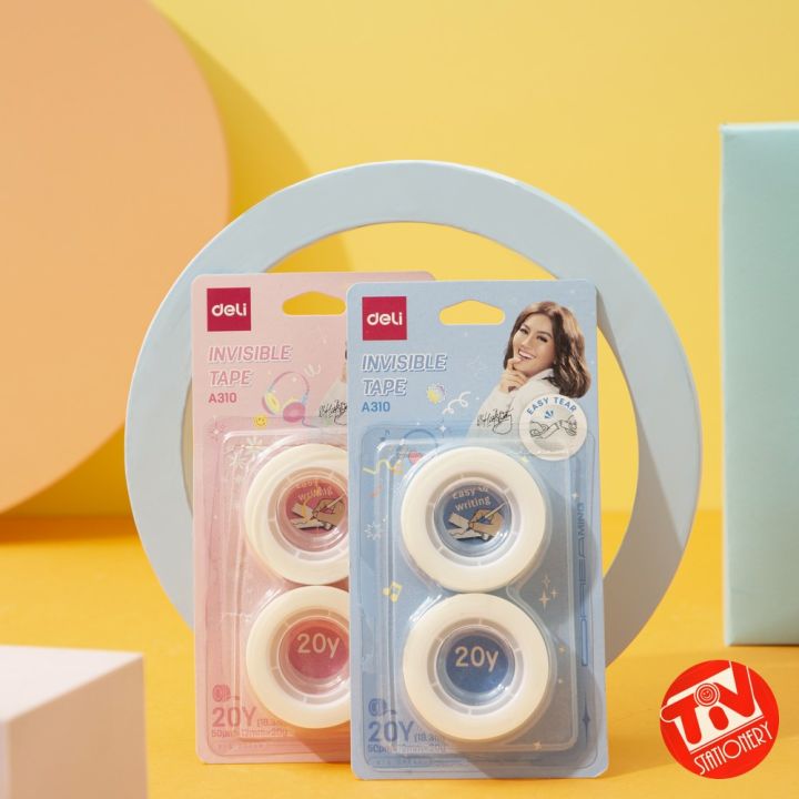 [DELI X AGNEZ MO] Deli Invisible Tape / Selotip / Isolasi Transparan 18 ...