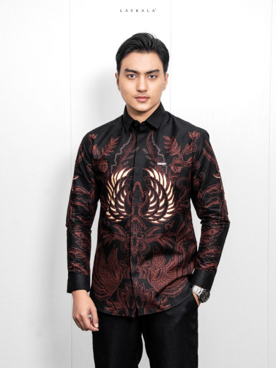 Laskala Batik Premium Adimarga Kemeja Batik Pria Slimfit Lengan Panjang ...