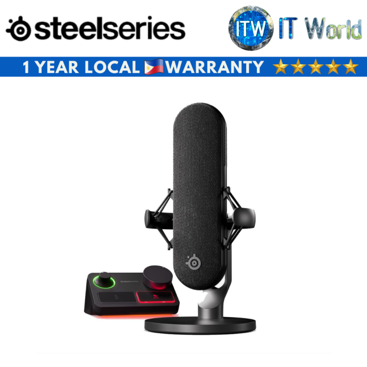 SteelSeries Alias Pro XLR Gaming Microphone with XLR Stream Mixer ...