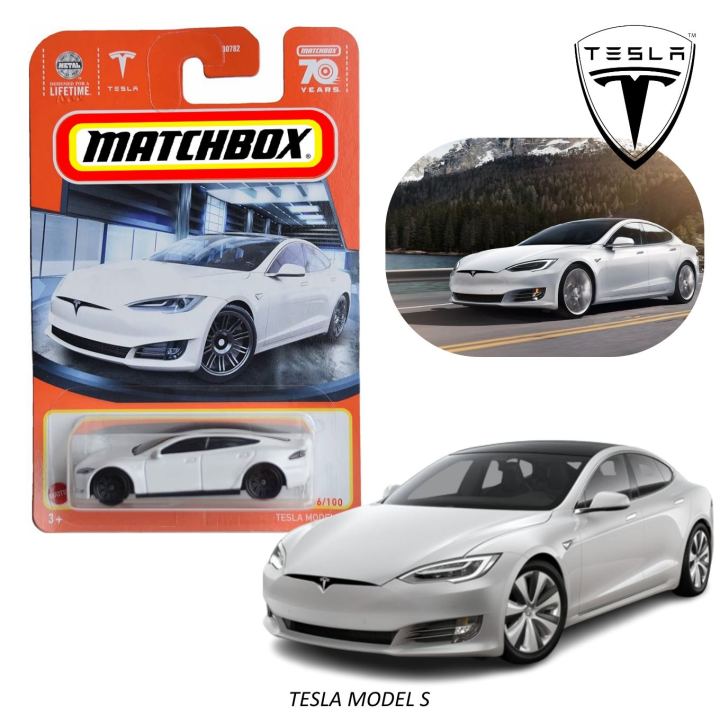 MATCHBOX : TESLA MODEL S รุ่น โมเดลรถเหล็ก ของเล่น ของสะสม ลิขสิทธิ์แท้ ...