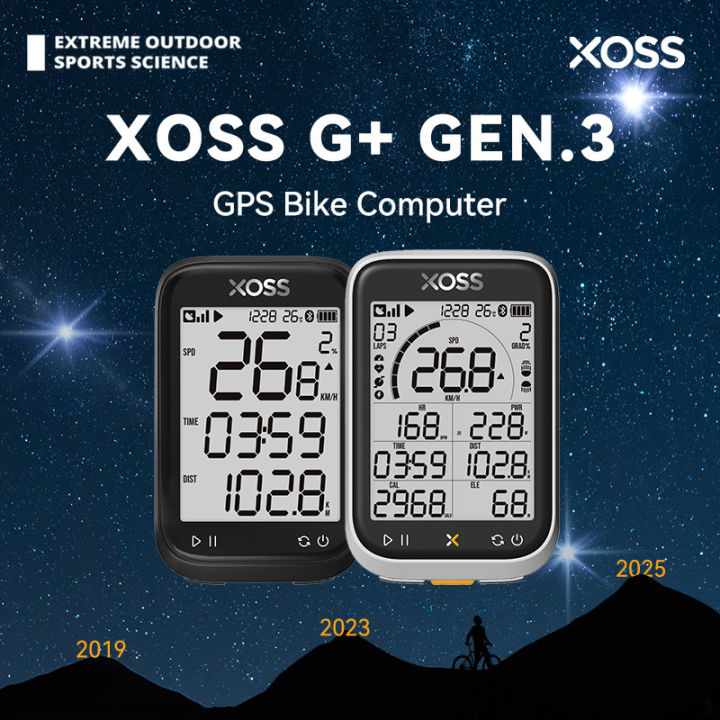 XOSS New G3 GPS G3+ Cycling Computer G Plus Wireless Speedometer ...
