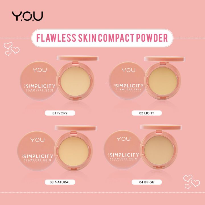 The Simplicity Flawless Skin Compact Powder by YOU Makeups | Lazada ...