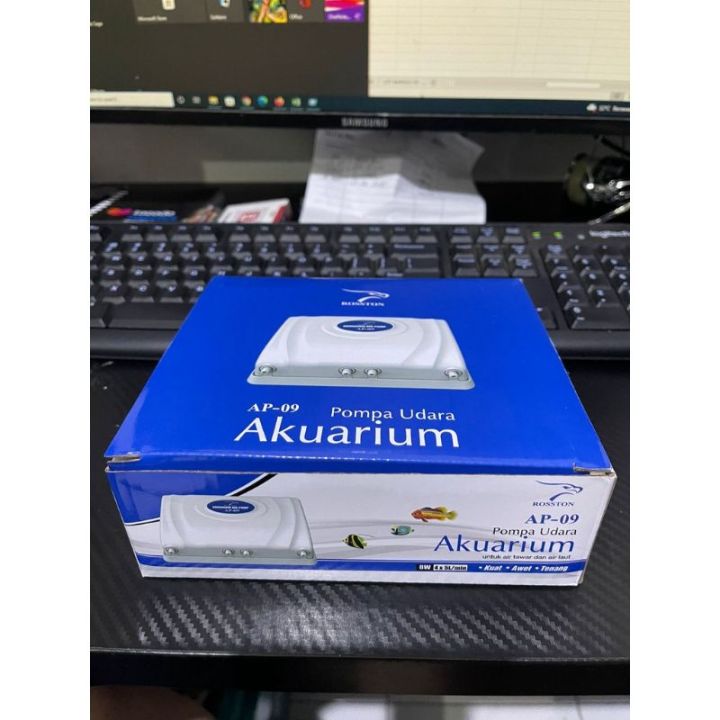 aerator 4 lubang kencang bisa di cabang 8 rosston marvin AP-09 air pump airpump pompa gelembung ...