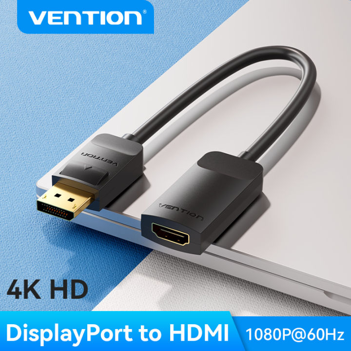 Vention Display Port To HDMI Cable 4K 30HZ Display Port Male To HDMI ...