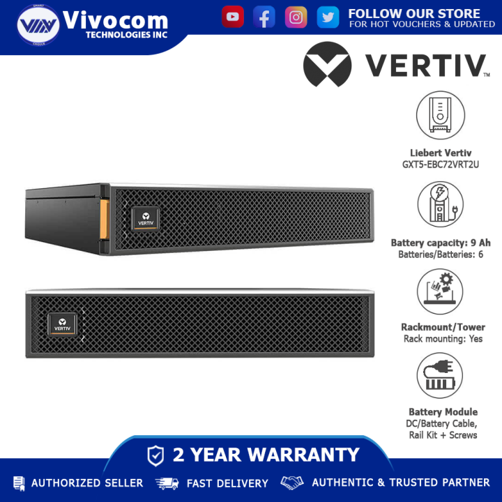 Vertiv Liebert GXT5-EBC72VRT2U External Battery Cabinet | Lazada PH