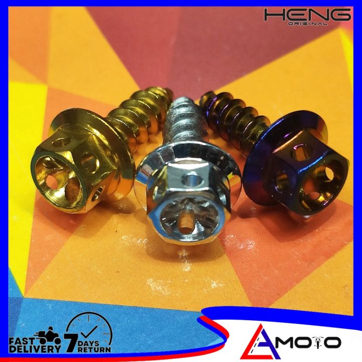 ( PER PC ) HENG BODY SCREW 5X15 MM / STAINLESS BODY BOLTS YAMAHA MIO ...