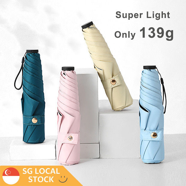 Ultra Light Umbrella UV Protect Carbon Fibre Block Sun Feather Light 6 ...