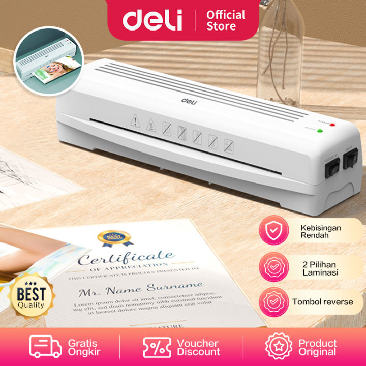 Deli Laminator Machine / Mesin Laminating A3 A4 Kebisingan Rendah ...