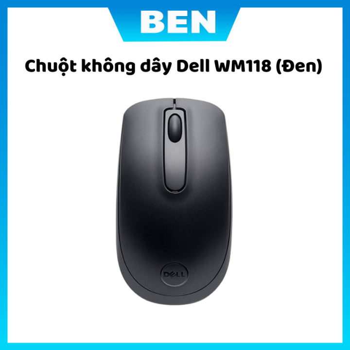 [Freeship] Chuột Không Dây Bluetooth Cho Laptop Giá Rẻ Dell WM118 (Đen ...