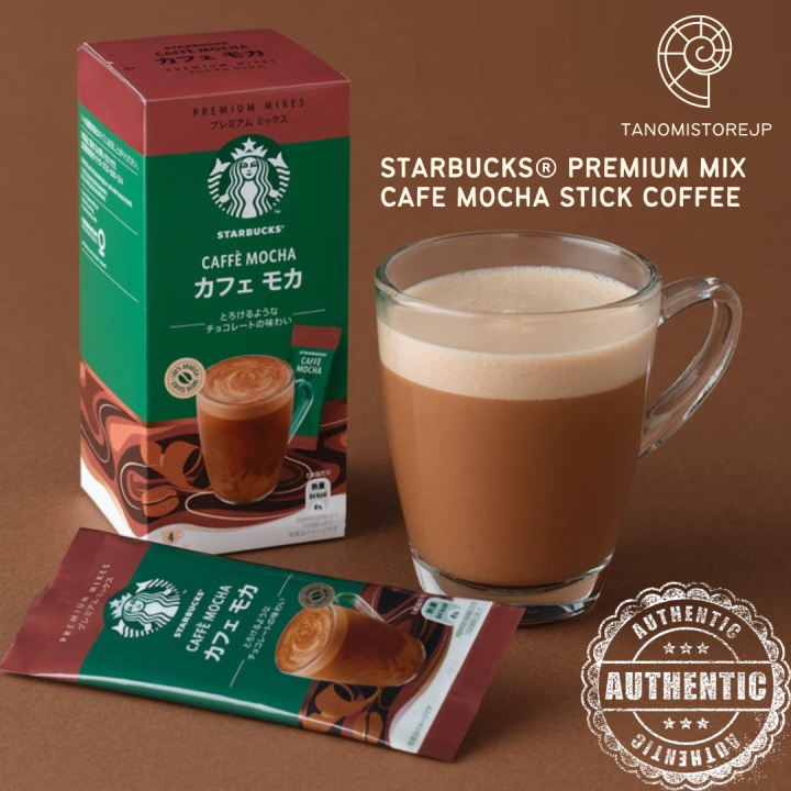 JAPAN Starbucks Premium Mix Cafe Mocha Stick Instant Coffee 4 sachets ...