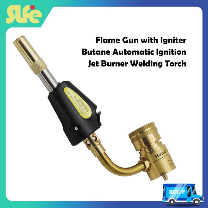 【MAPP Gas Torch】Blowing Flame Gun with Igniter Butane Automatic ...