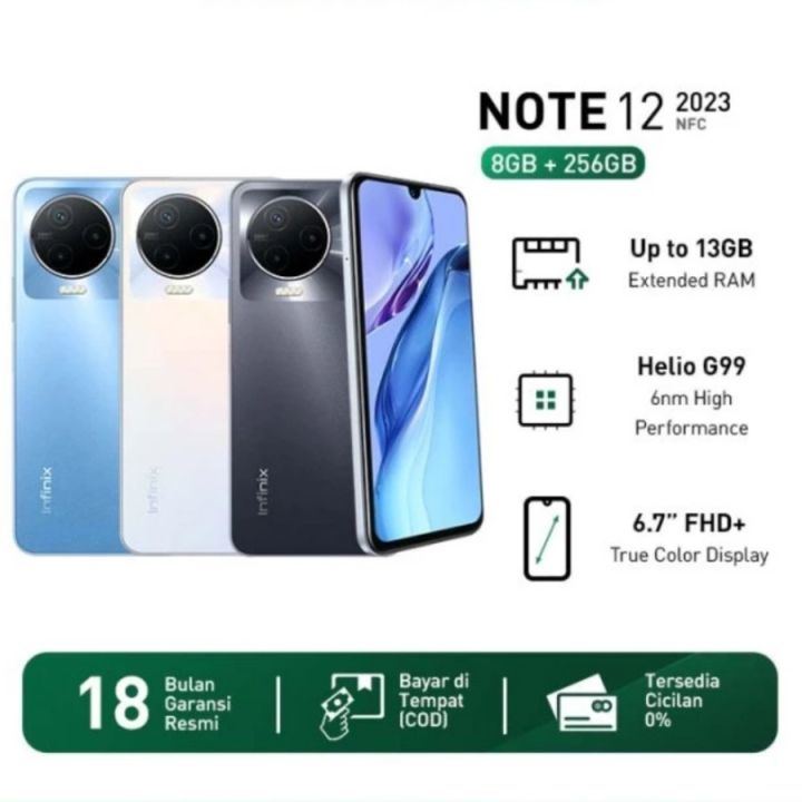 Infinix Note 12 2023 8/256 Garansi Resmi | Lazada Indonesia