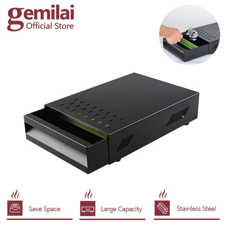 Espresso Coffee Knock Box Drawer Stainless Steel Pull-Out Style Coffee ...