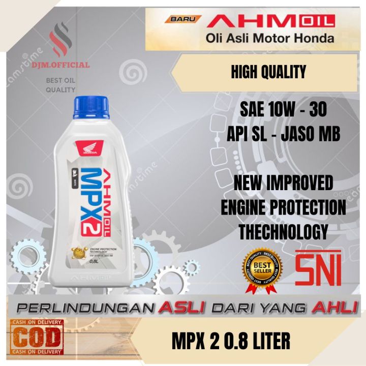 OLI HONDA MATIC AHM OIL MPX 2 800 ML 10W-30 API SL OLI MATIC MPX2 ...