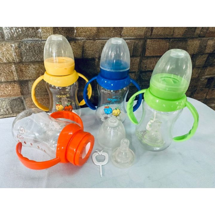 CUCI GUDANG BABY PRODUCT 5oZ 5 OZ 150ML 150 ML WIDE NECK Botol Susu 1 Set Dengan Dot Nipple ...