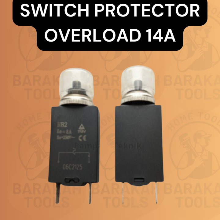 SWITCH PROTECTOR OVERLOAD 14A SIBEL POMPA SATELIT SUBMERSIBLE 14 AMPER ...