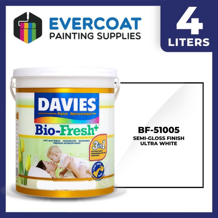 Davies BioFresh Ultra White (Matte / Satin / Semi-Gloss Finish) 4 ...