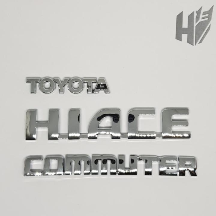 Toyota HIACE Commuter Emblem Set | Lazada PH